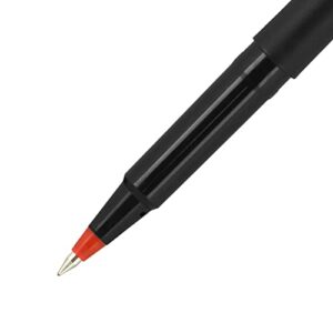 uni-ball 60152 Roller Ball Stick Dye-Based Pen Red Ink Micro Dozen