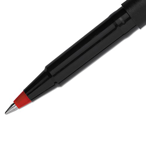 uni-ball 60152 Roller Ball Stick Dye-Based Pen Red Ink Micro Dozen