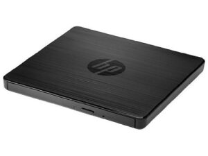 hp external portable slim design cd/dvd rw write/read drive, usb, black (f2b56aa)