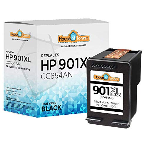 Houseoftoners Remanufactured Ink Cartridge Replacement for HP 901XL CC654AN (1 Black)