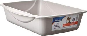 petmate open cat litter box, blue mesa/mouse grey,m (pack of 1)