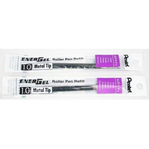 2 pk pentel lr7-v energel refills, 0.7 mm medium, violet