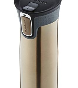 Contigo AUTOSEAL West Loop Vaccuum-Insulated Stainless Steel Travel Mug, 20 oz, Latte