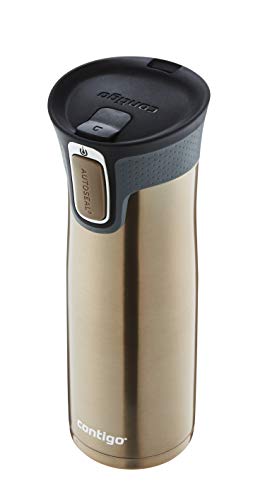 Contigo AUTOSEAL West Loop Vaccuum-Insulated Stainless Steel Travel Mug, 20 oz, Latte