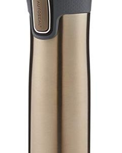 Contigo AUTOSEAL West Loop Vaccuum-Insulated Stainless Steel Travel Mug, 20 oz, Latte