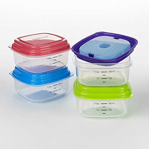 Fit+Fresh Small Plastic Containers With Lids, Freezer Containers For Food Storage, Freezer Containers For Food, Small Containers With Lids, Small Food Storage Containers Lids, Small Storage Containers