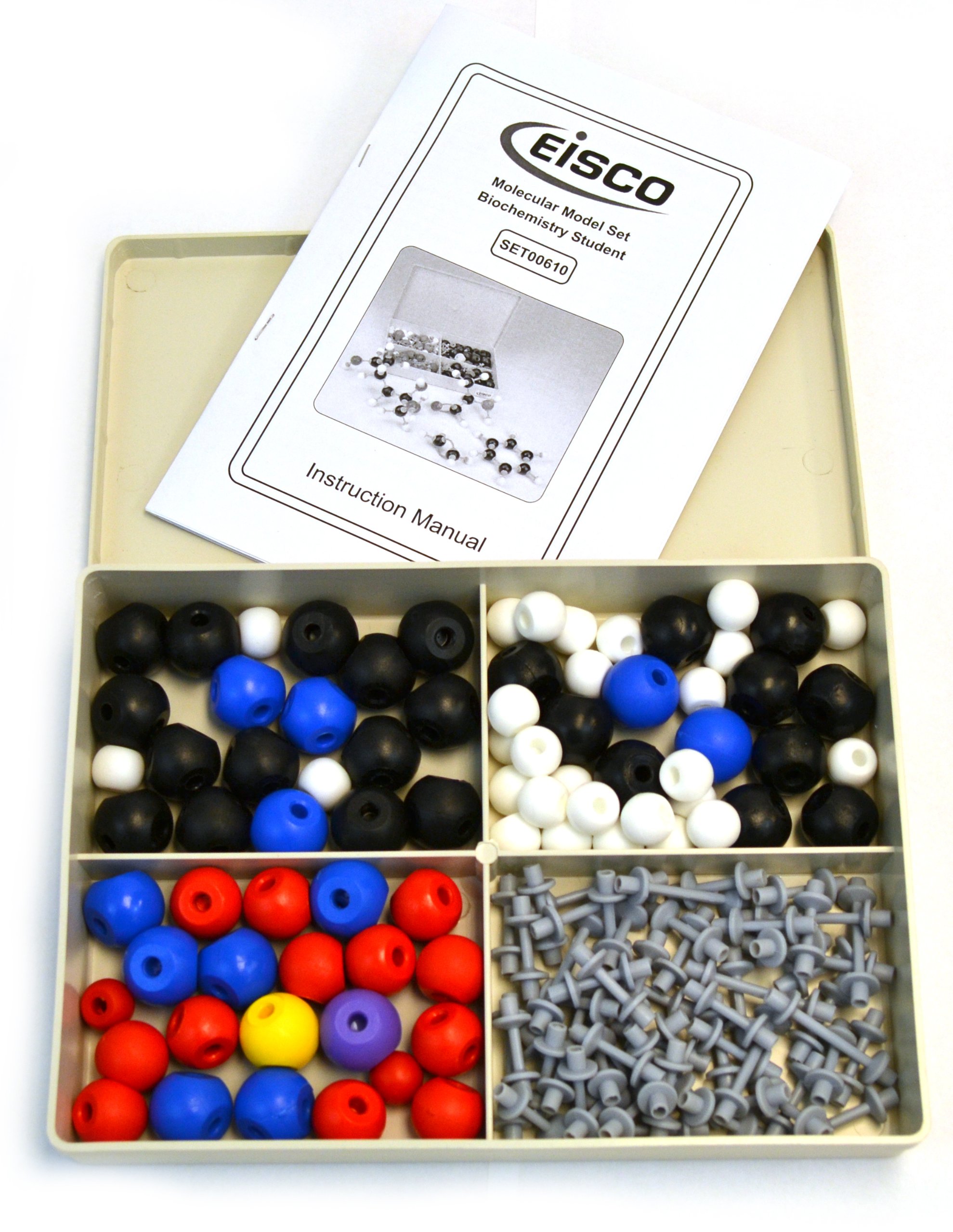 Eisco Labs Molecular Model Set - Biochemistry Student - 135 Pieces