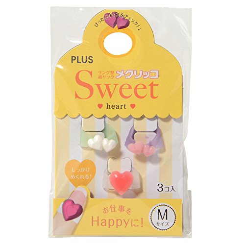 Plus「 Mekurikko」 Sweet M Size 35-904heart 2（Ring Finger Cots）[Turning Paper] Japan Import