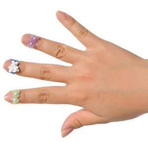 Plus"Mekurikko" Sweet M Size 35-909 Flower 1 [Ring Finger Cots] [Turning Paper] Imported from Japan