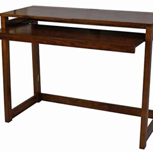 Casual Home Folding Desk with Pull-Out & USB Ports