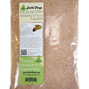 Josh's Frogs Mealworm & Superworm Wheat Bran Bedding and Food Source (5 Quarts)