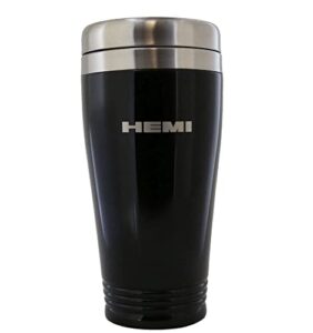 au-tomotive gold, inc. dodge ram hemi black stainless steel travel mug tumbler