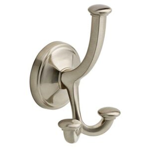 delta portman triple robe hook in satin nickel