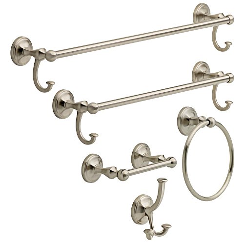 Delta Portman Triple Robe Hook in Satin Nickel