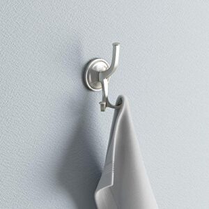 Delta Portman Triple Robe Hook in Satin Nickel