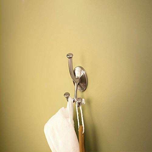 Delta Portman Triple Robe Hook in Satin Nickel