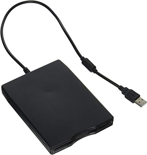 Nice2MiTu 3.5" USB External Floppy Disk Drive Portable 1.44 MB FDD USB Drive Plug and Play for PC Windows 10 7 8 XP Vista Mac Black (1P)