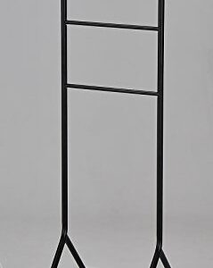 Kings Brand Furniture - Amos Black Metal Wardrobe Suit Valet Stand Organizer, Clothes Rack, Contour Hanger, Trouser Shoe Rack