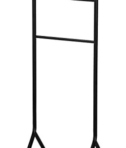 Kings Brand Furniture - Amos Black Metal Wardrobe Suit Valet Stand Organizer, Clothes Rack, Contour Hanger, Trouser Shoe Rack