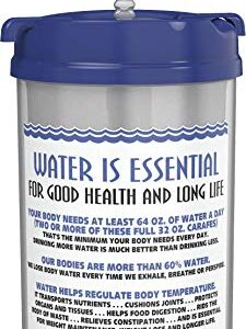 32 oz Insulated Cold Drink Hospital Mug with Blue Lid | Water Essential Travel Mug