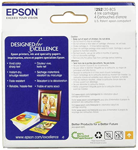 Epson DURABrite Ultra Ink T252120-BCS Ink Cartridge - Cyan, Black, Magenta, Yellow