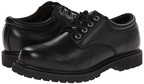 Skechers Men's Plain-M, Black, 10 M US