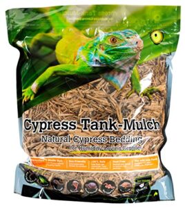 galápagos (05054) cypress tank mulch forest floor bedding, 8-quart, natural