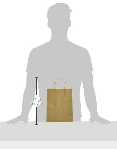 8"x4.75"x10" 50 pcs- Brown Kraft Paper Bags Shopping Bags Party Bags Retail Bags Craft Bags Brown Bag Natural Bag