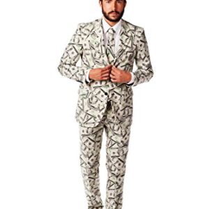 OppoSuits Men's Cashanova Party Costume Suit, Multi, 44