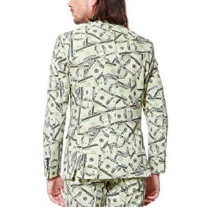 OppoSuits Men's Cashanova Party Costume Suit, Multi, 44