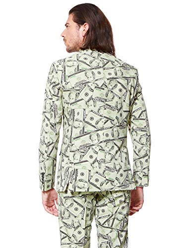 OppoSuits Men's Cashanova Party Costume Suit, Multi, 44