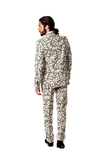 OppoSuits Men's Cashanova Party Costume Suit, Multi, 44