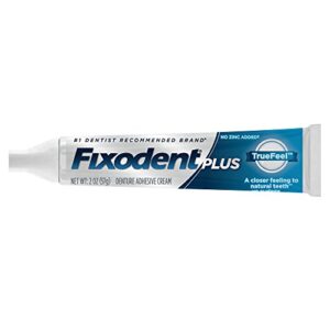 fixodent plus truefeel denture adhesive cream 2 oz