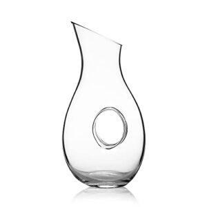 luigi bormioli crescendo 48 ounce carafe, crystal son-hyx glass, made in italy.