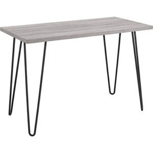 ameriwood home owen retro desk with metal legs weathered oak