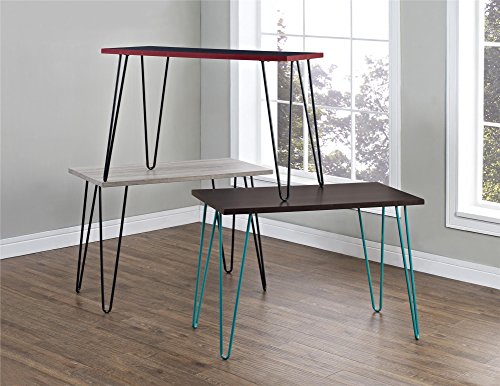 Ameriwood Home Owen Retro Desk, Espresso/Teal