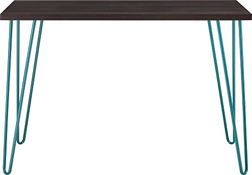 Ameriwood Home Owen Retro Desk, Espresso/Teal