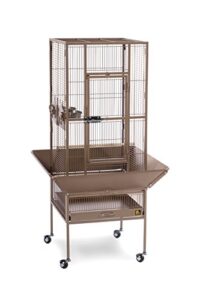 prevue pet products 3351coco park plaza bird cage, coco brown,small