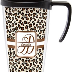 RNK Shops Leopard Print Acrylic Travel Mug with Handle (Personalized)