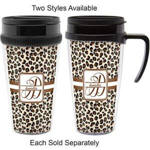 RNK Shops Leopard Print Acrylic Travel Mug with Handle (Personalized)