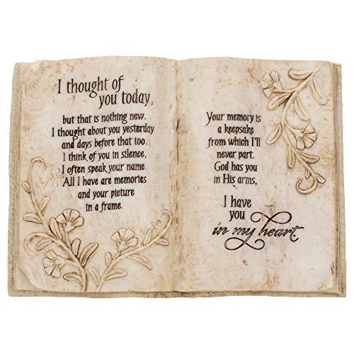 Jozie B 246200 Thought of You Today in Memory Book Shape Plaque