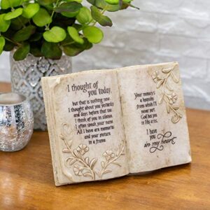 Jozie B 246200 Thought of You Today in Memory Book Shape Plaque