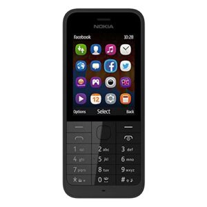 nokia 220 rm-971 unlocked gsm 850/1900 cell phone w/ 2mp camera - black