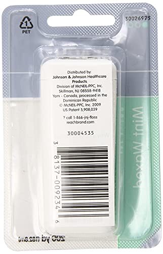 Reach Dental Floss, Waxed, Mint, 200 Yard (Pack of 4)