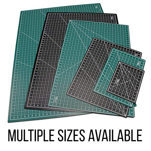 US Art Supply 24" x 36" GREEN/BLACK Professional Self Healing 5-Ply Double Sided Durable Non-Slip Cutting Mat Great for Scrapbooking, Quilting, Sewing and all Arts & Crafts Projects