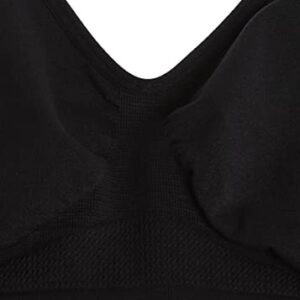 Hanes womens Get Cozy Pullover Comfortflex Fit Wirefree Mhg196 Bras, Black, X-Large US