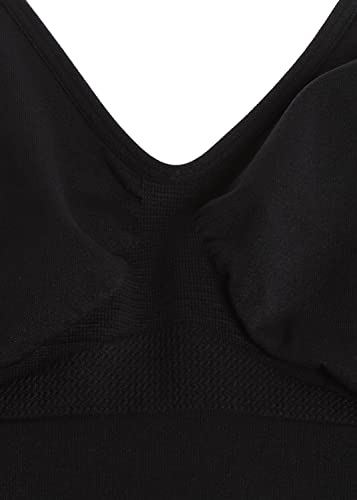 Hanes womens Get Cozy Pullover Comfortflex Fit Wirefree Mhg196 Bras, Black, X-Large US