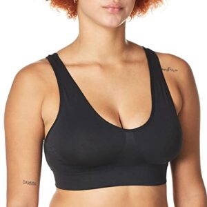 Hanes womens Get Cozy Pullover Comfortflex Fit Wirefree Mhg196 Bras, Black, X-Large US