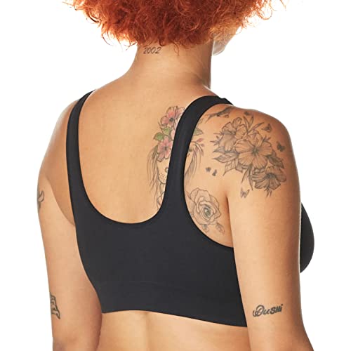 Hanes womens Get Cozy Pullover Comfortflex Fit Wirefree Mhg196 Bras, Black, X-Large US