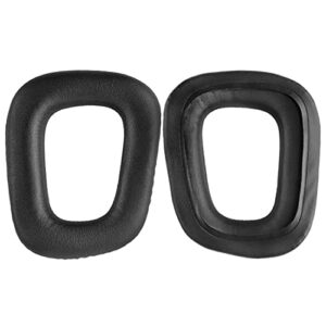 Geekria QuickFit Replacement Ear Pads for Logitech G35, G930, G430, F450 Headphones Ear Cushions, Headset Earpads, Ear Cups Cover Repair Parts (Black)